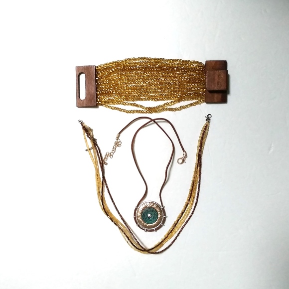 Jewelry | Boho Jewelry Set 2 Necklaces 1 Bracelet | Poshmark